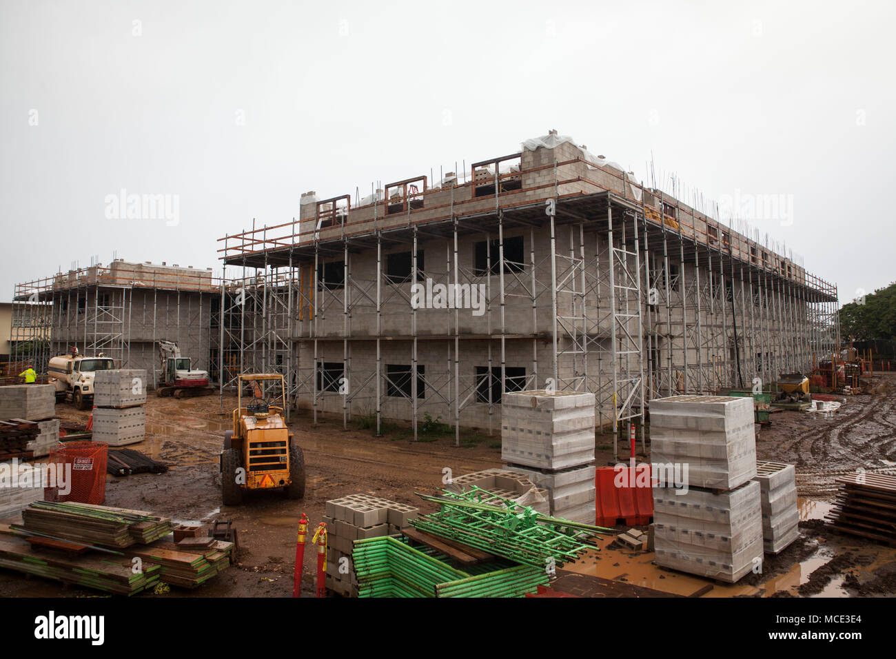 A new barracks is being constructed on Marine Corps Base Hawaii, Feb ...