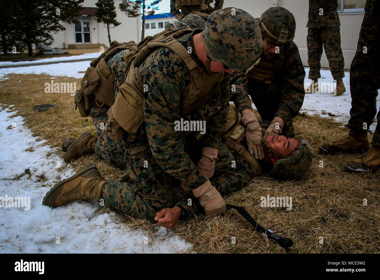 Marines with Charlie Company, Battalion Landing Team, 1st Battalion ...