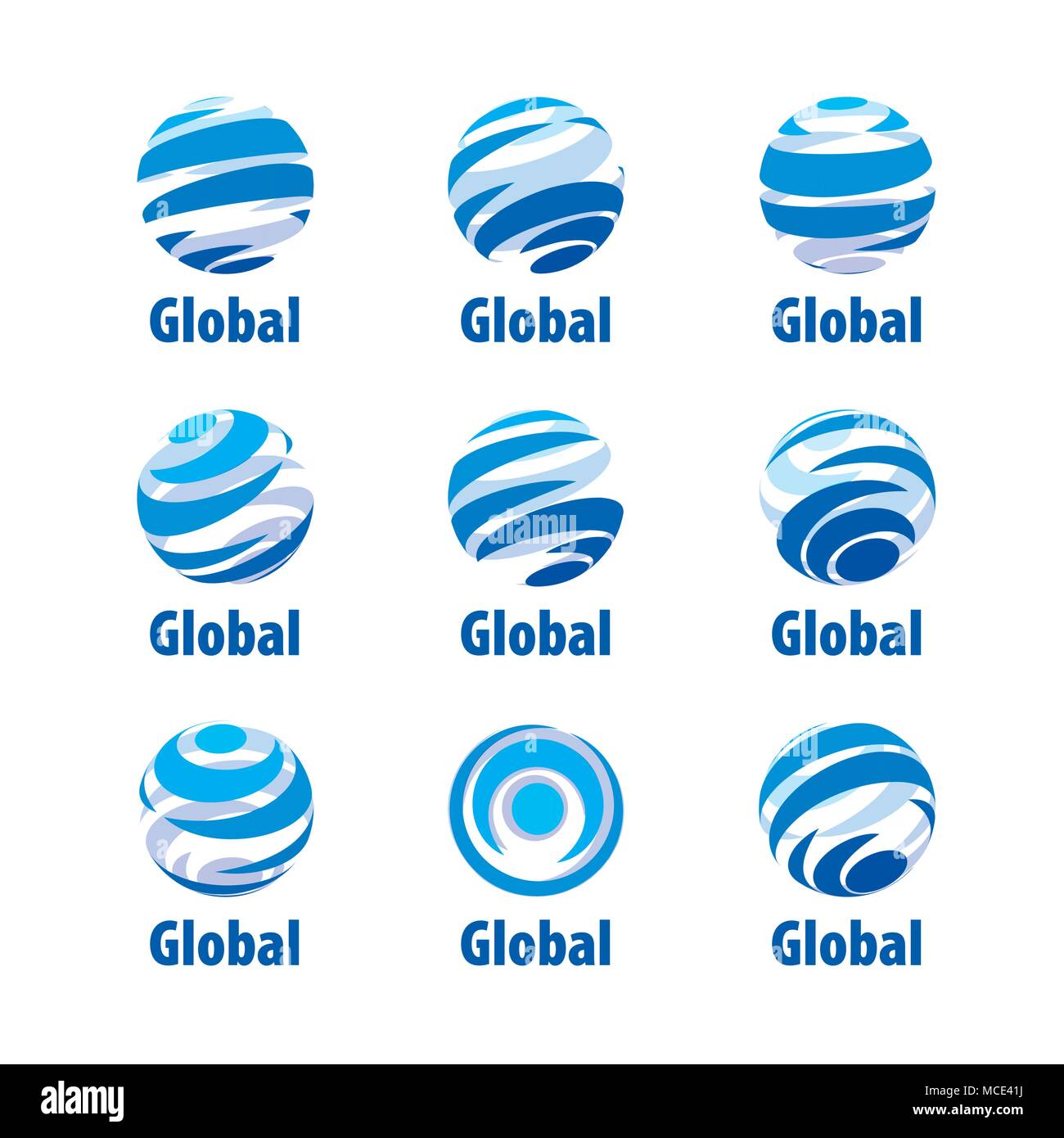 vector logo globe Stock Vector Image & Art - Alamy