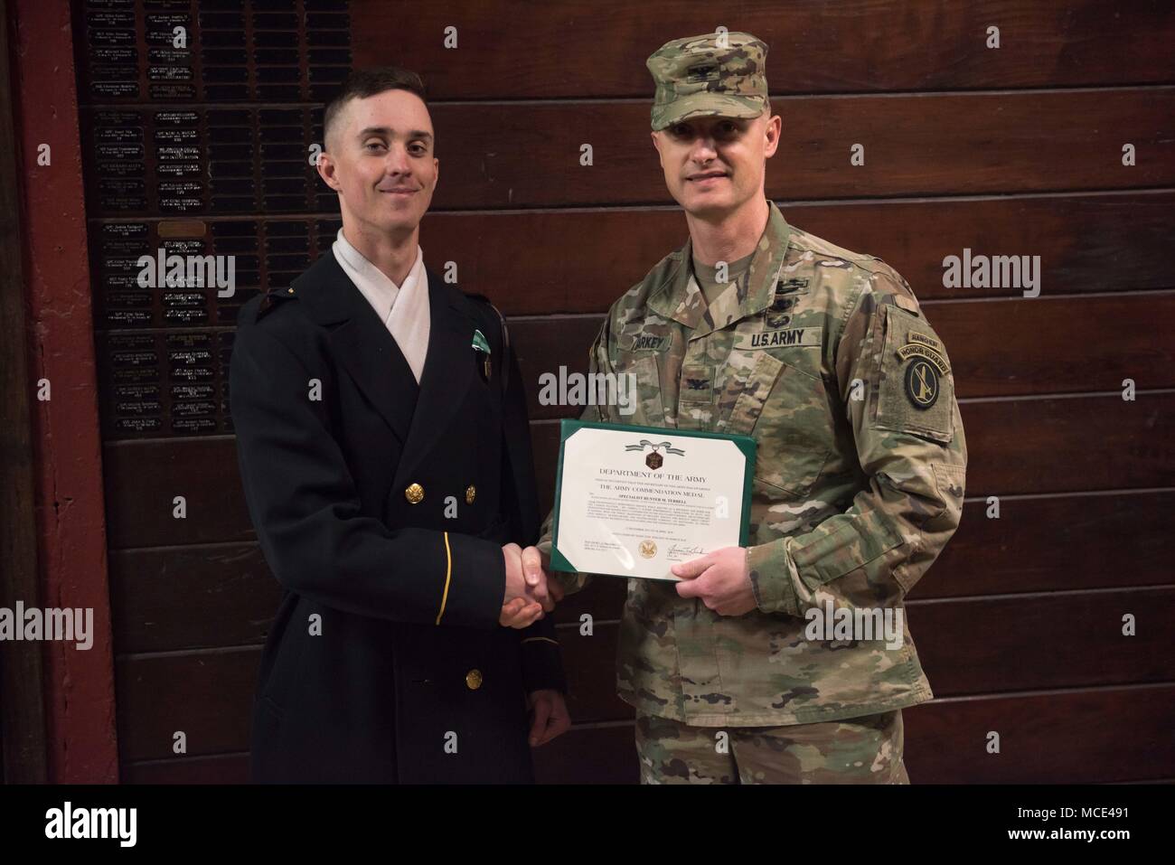 Spc. Hunter Terrell, assigned to the Caisson Platoon, 1st Battalion, 3d ...