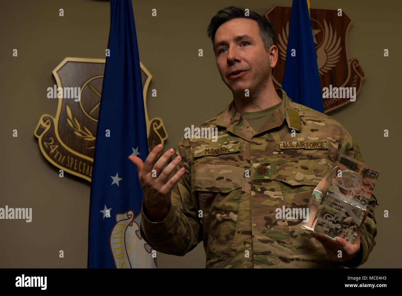 Maj. Justin Manley, a surgeon with the 720th Operations Support ...