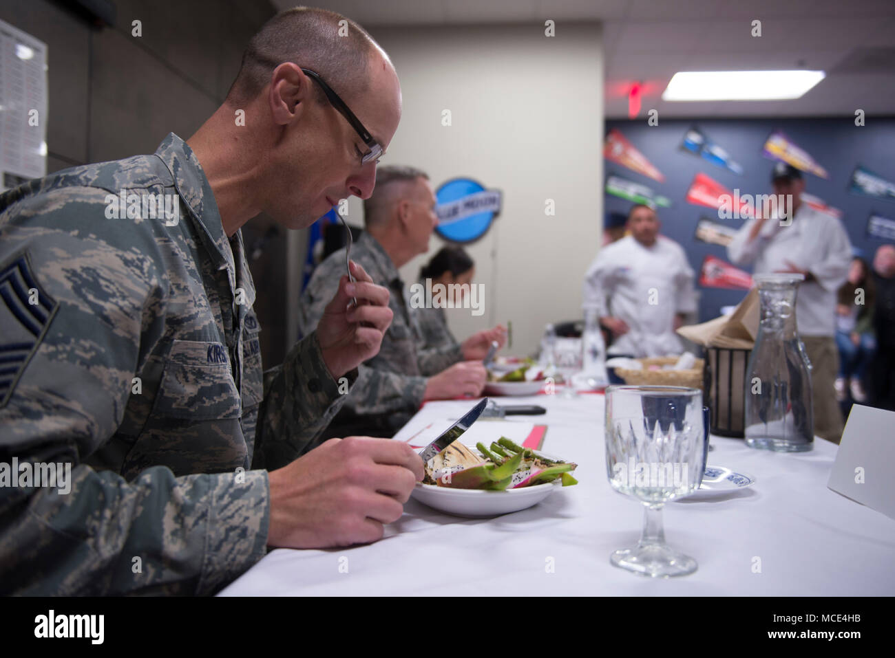 From front to back: Chief Master Sgt. Todd Kirsch, 56th Mission Support ...