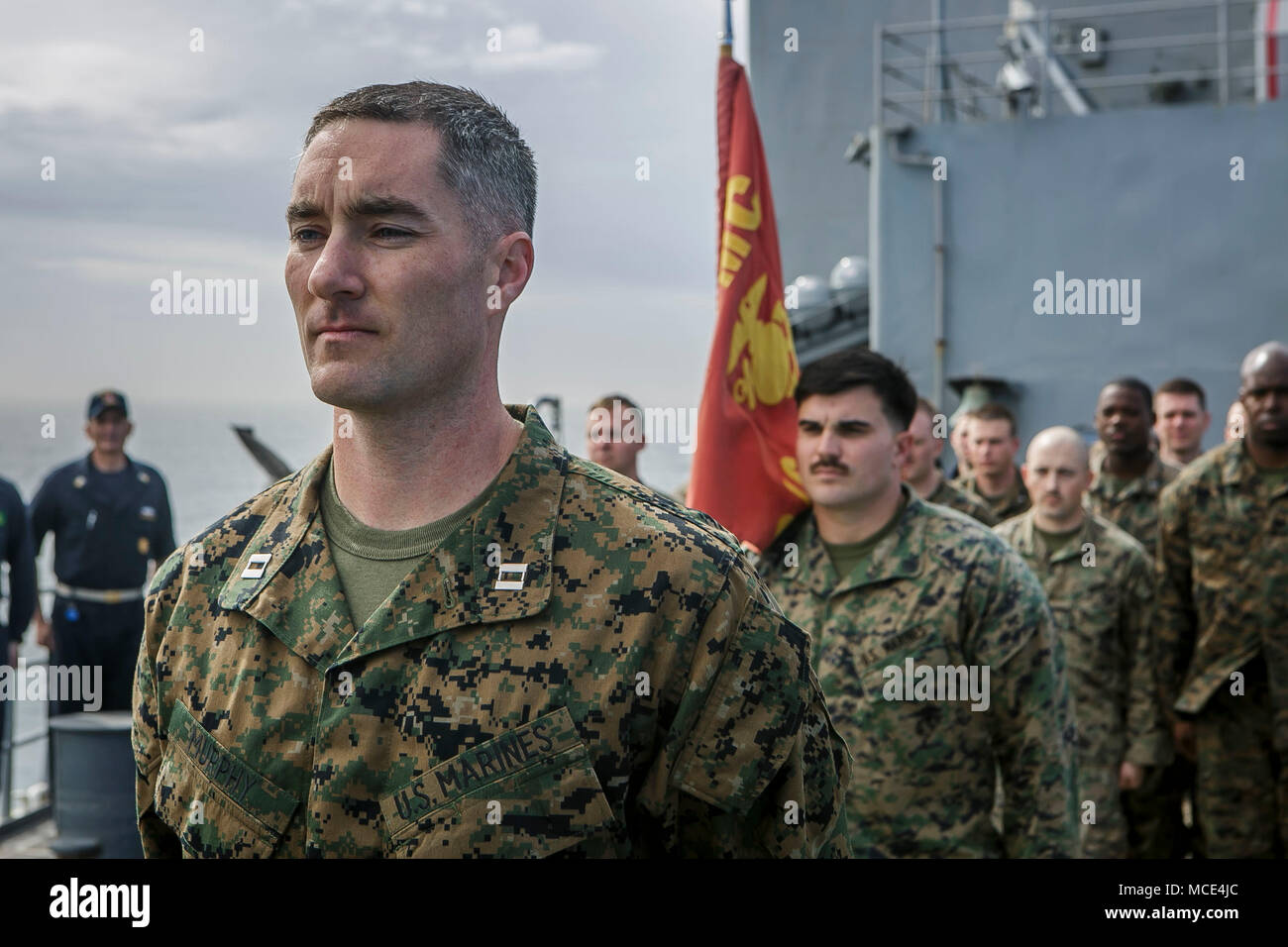 MEDITERRANEAN SEA (March 1, 2018) U.S. Marine Corps Maj. Joseph P ...