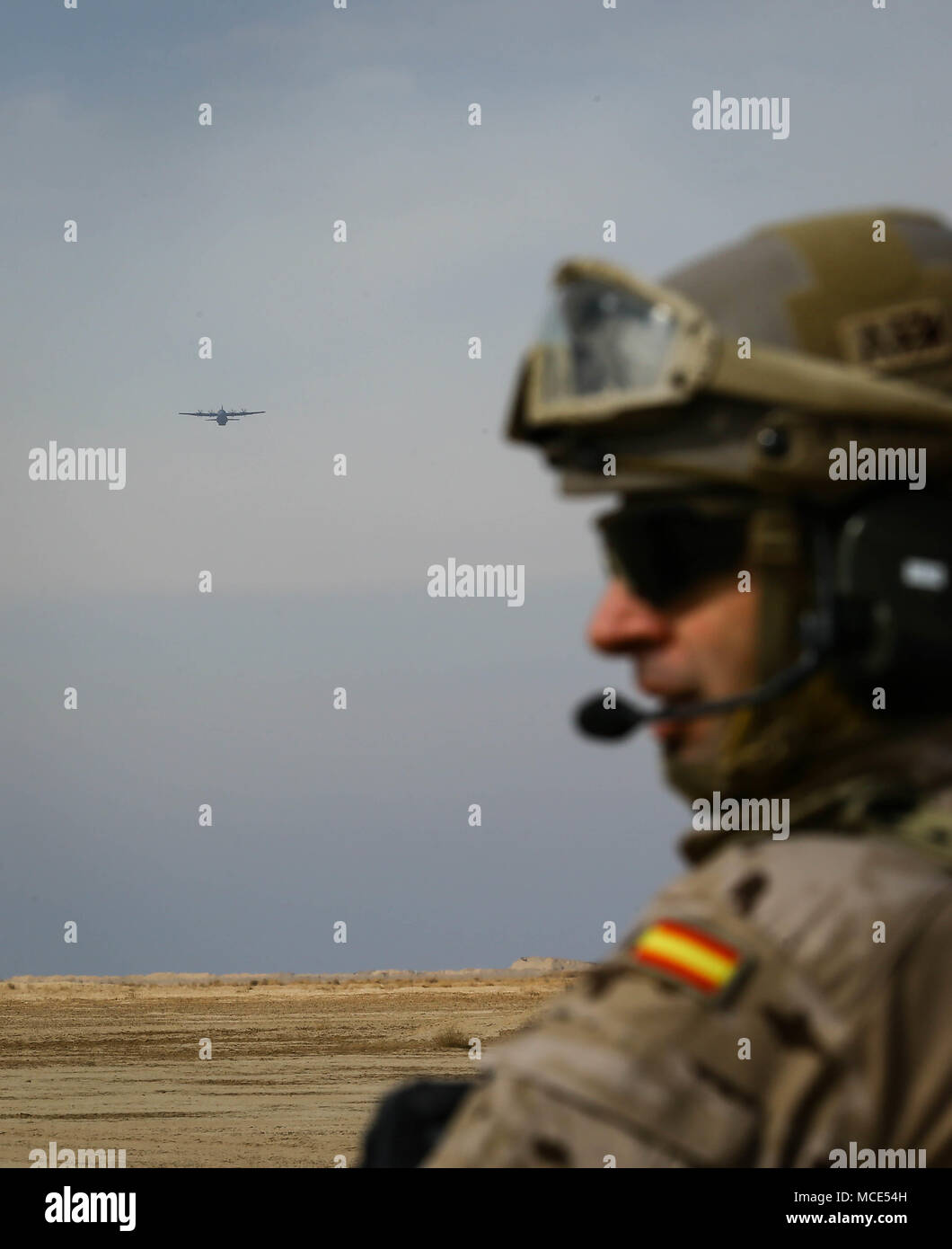 Members of the Tactical Air Control Party (TACP) watch as an Iraqi C ...