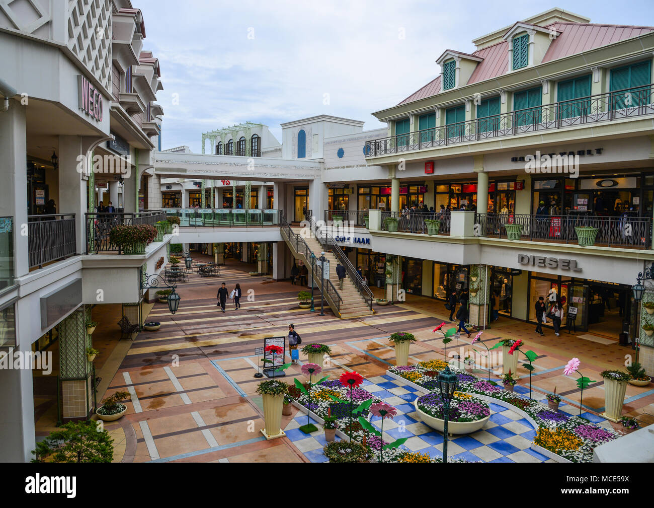 Nagoya, Japan - Mar 16, 2018. View of Mitsui Oulet Park in Nagoya ...