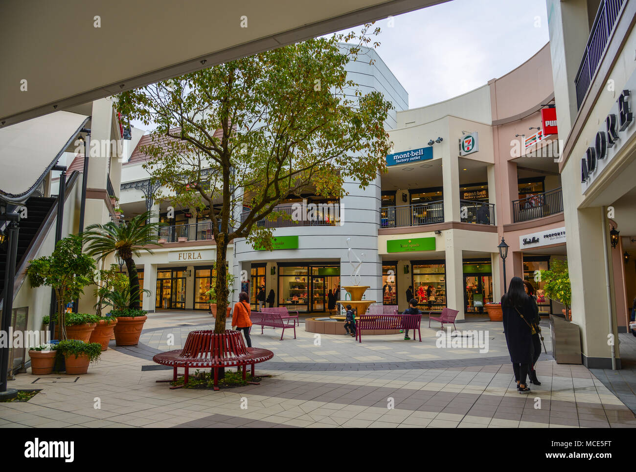 Nagoya, Japan - Mar 16, 2018. View of Mitsui Oulet Park in Nagoya ...