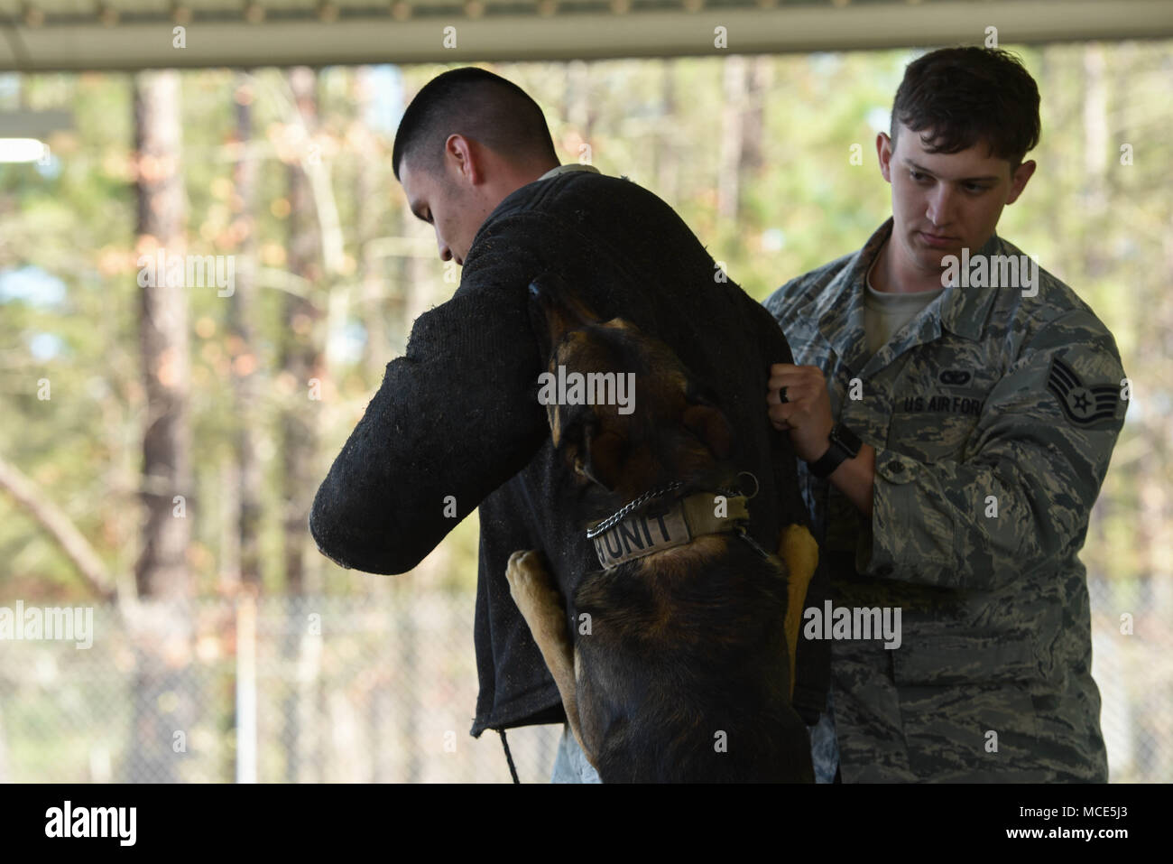 U.S. Air Force Senior Airman Juan Gamboa, 20th Security Forces Squadron ...