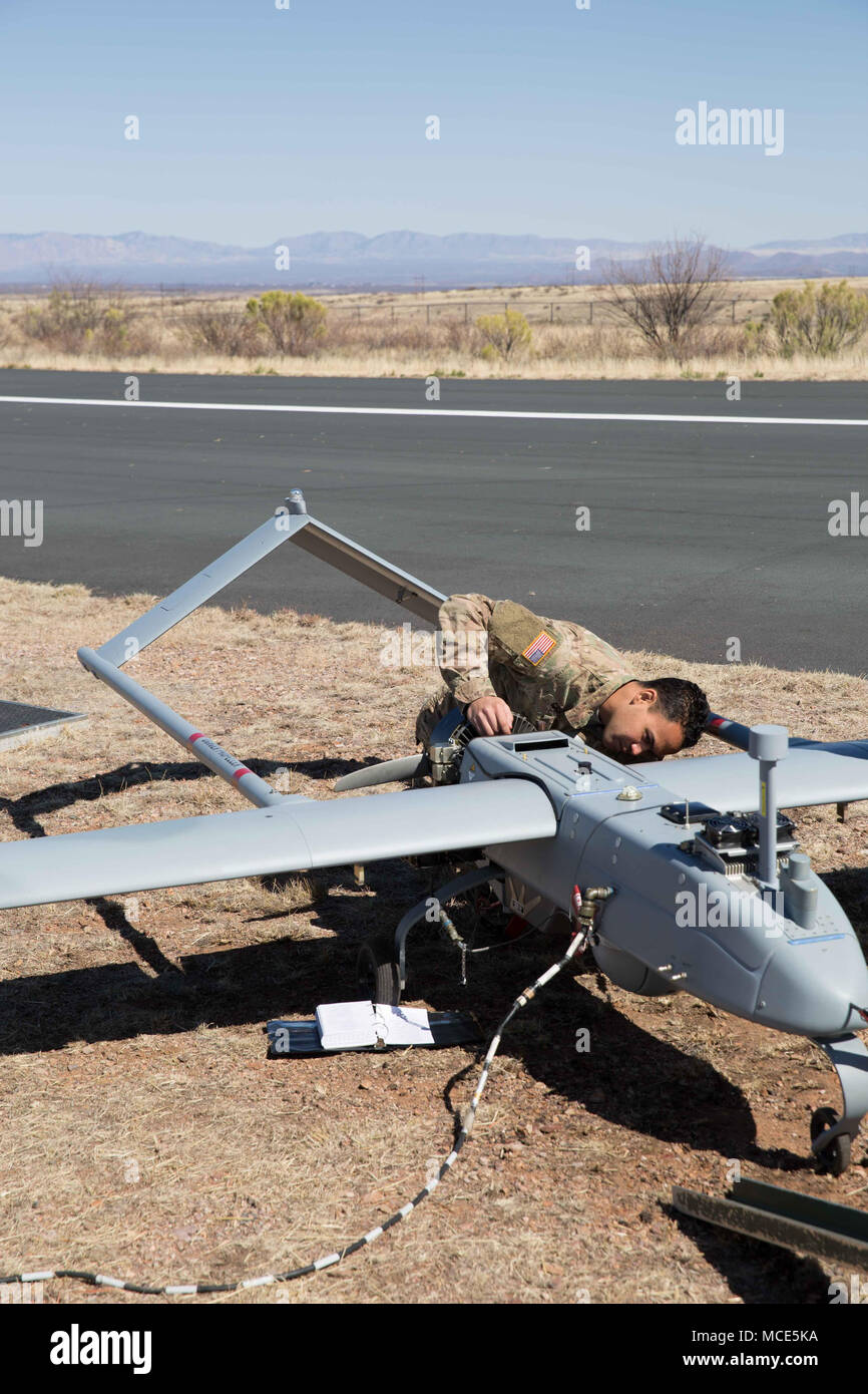 Sgt. Chayanne Cruz, a UAS operator for D Co., 41st Engineer Bn., 2nd ...