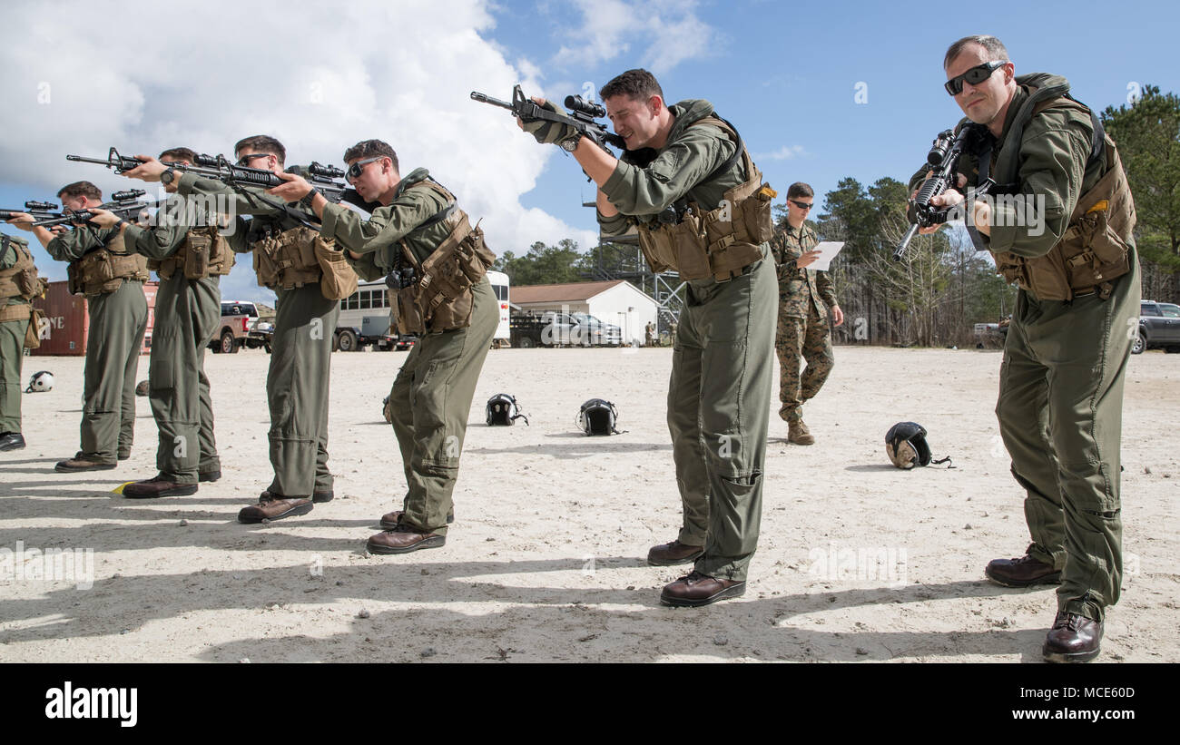 U.S. Marines with Marine Light Attack Helicopter Squadron 269 practice ...