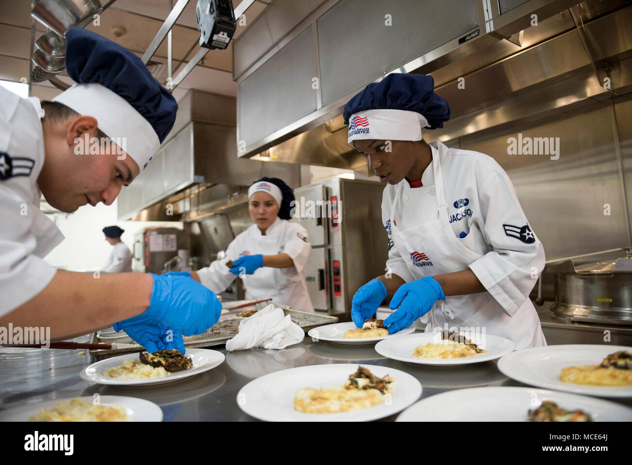 Airman 1st Class Oscar Callejas and Airman 1st Class Fredmalyn Jackson ...