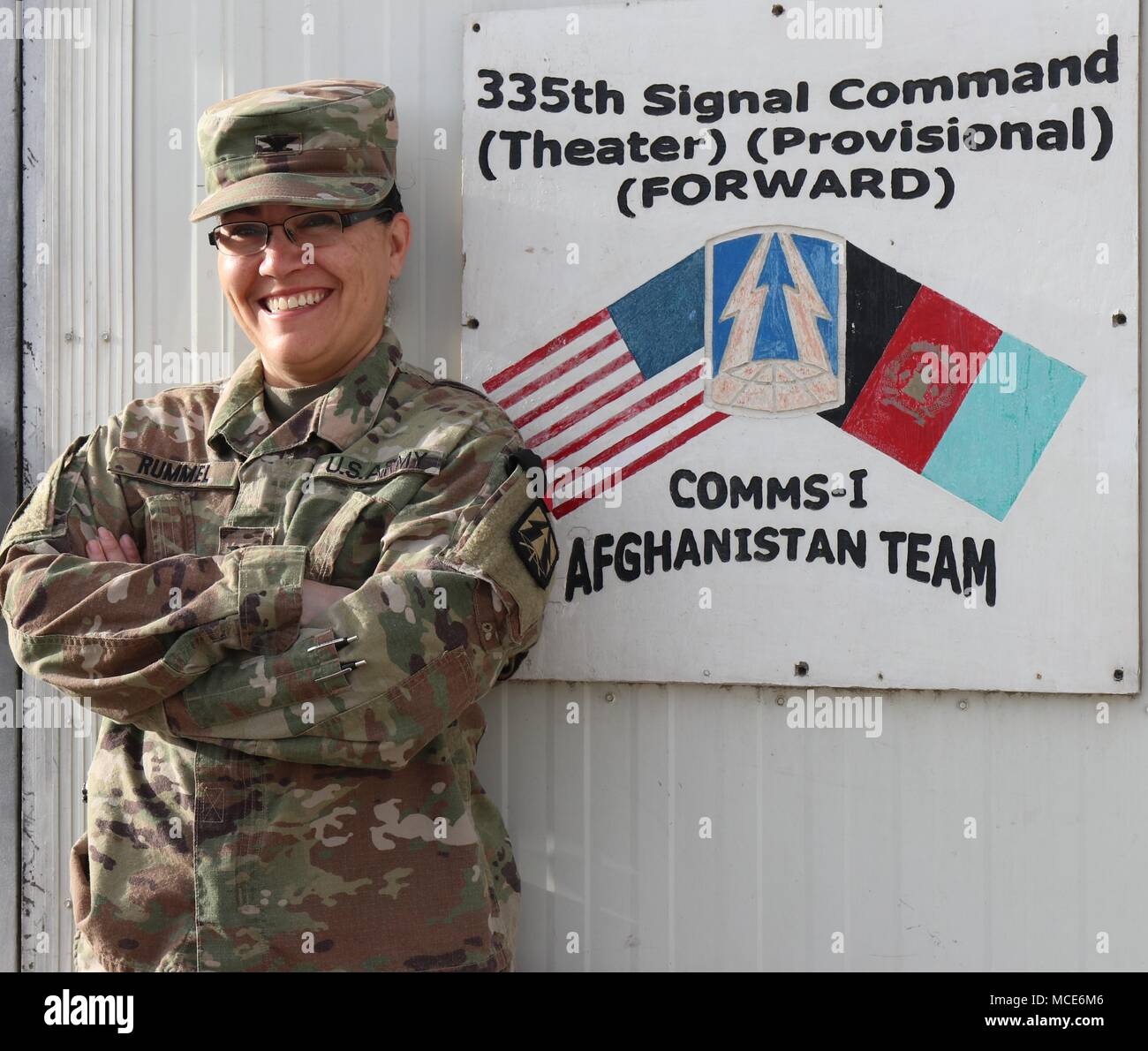 U.S. Army Col. Christine Rummel, director of communications integration ...