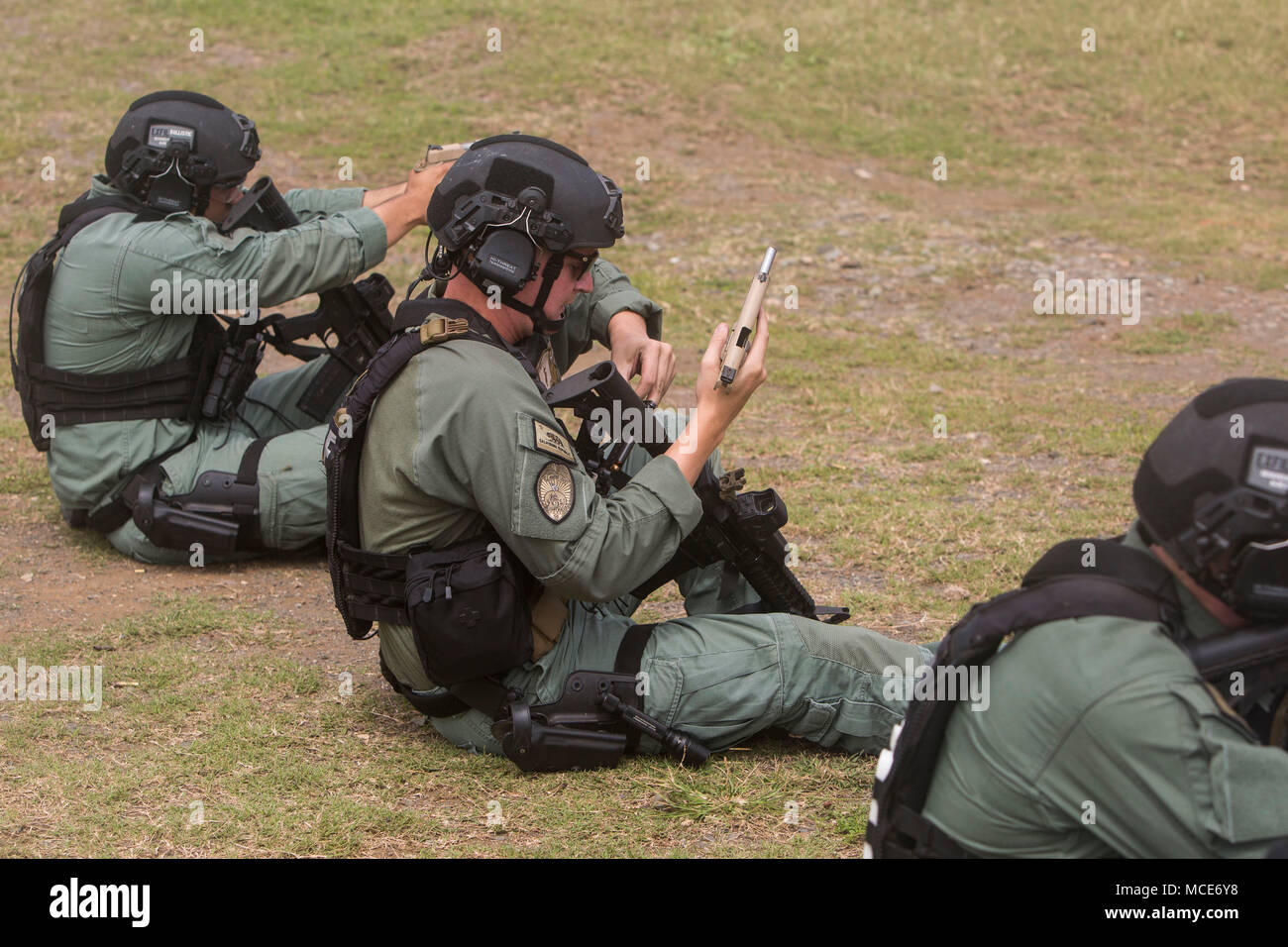 Cpl. Logan Tutwiler, a member of the Provost Marshal’s Office Special ...
