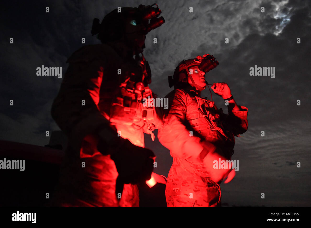 U.S. Army special forces members conduct close air support training Feb ...