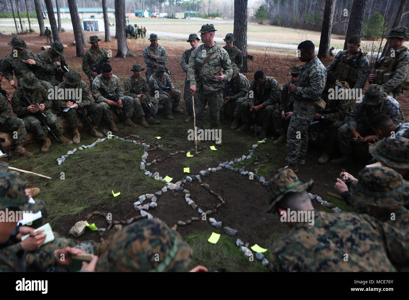 Captain Michael Moore, the commanding officer of Alpha Company, 1st ...