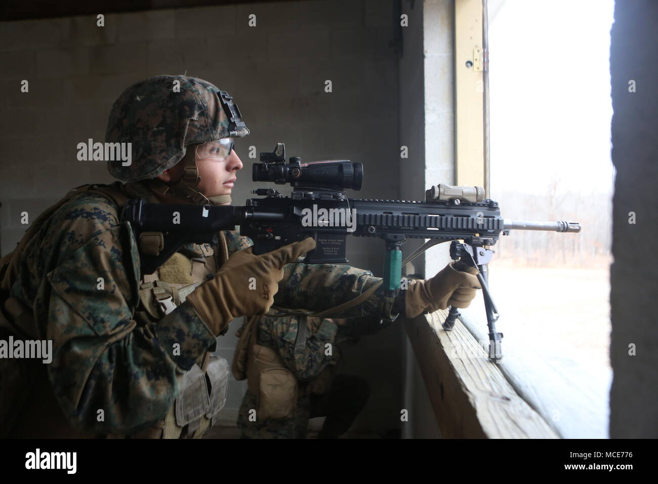 Private First Class Alex Higgins, a rifleman with Alpha Company, 1st ...