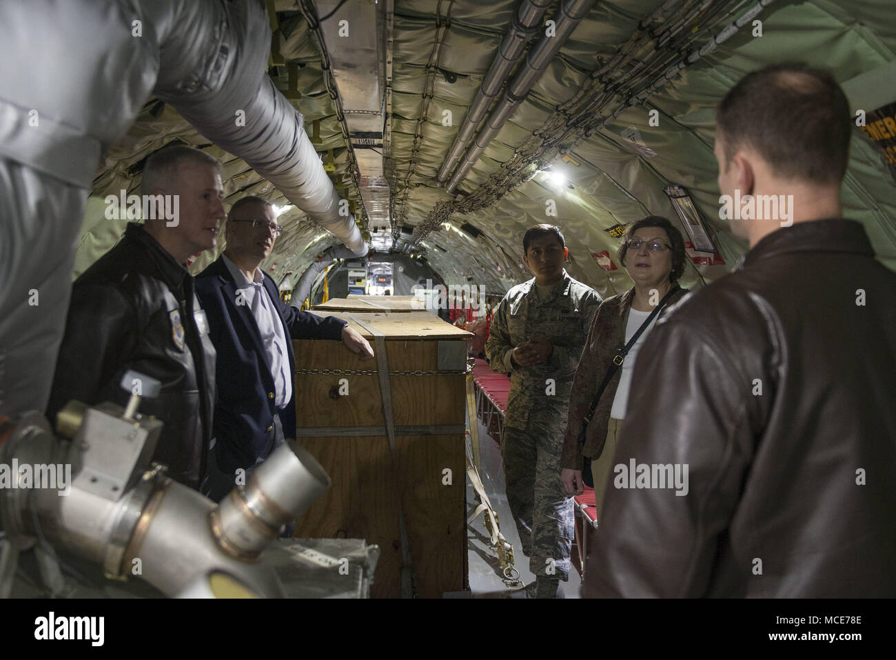 From left: Col. David Lange, 18th Air Force director of plans and ...