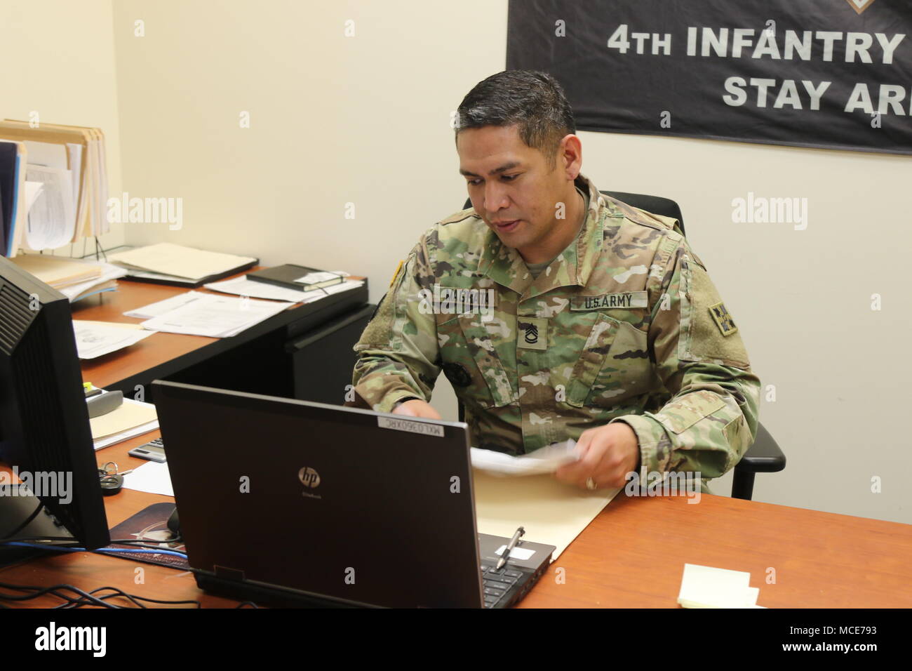 Sgt. 1st Class Leeallan Magrata, career counselor, 588th Brigade ...