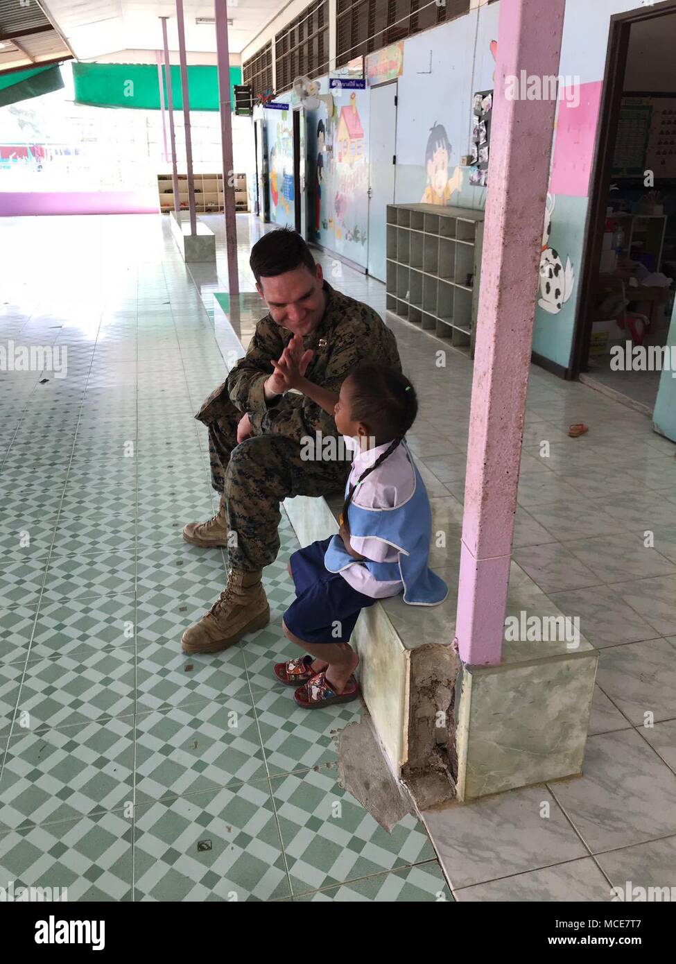 Capt. Paul Mower, a team leader with 3rd Civil Affairs Group, Force ...
