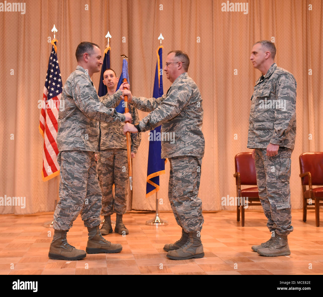 U.S. Air Force Col. Craig Rezac, outgoing 173rd Mission Support Group ...