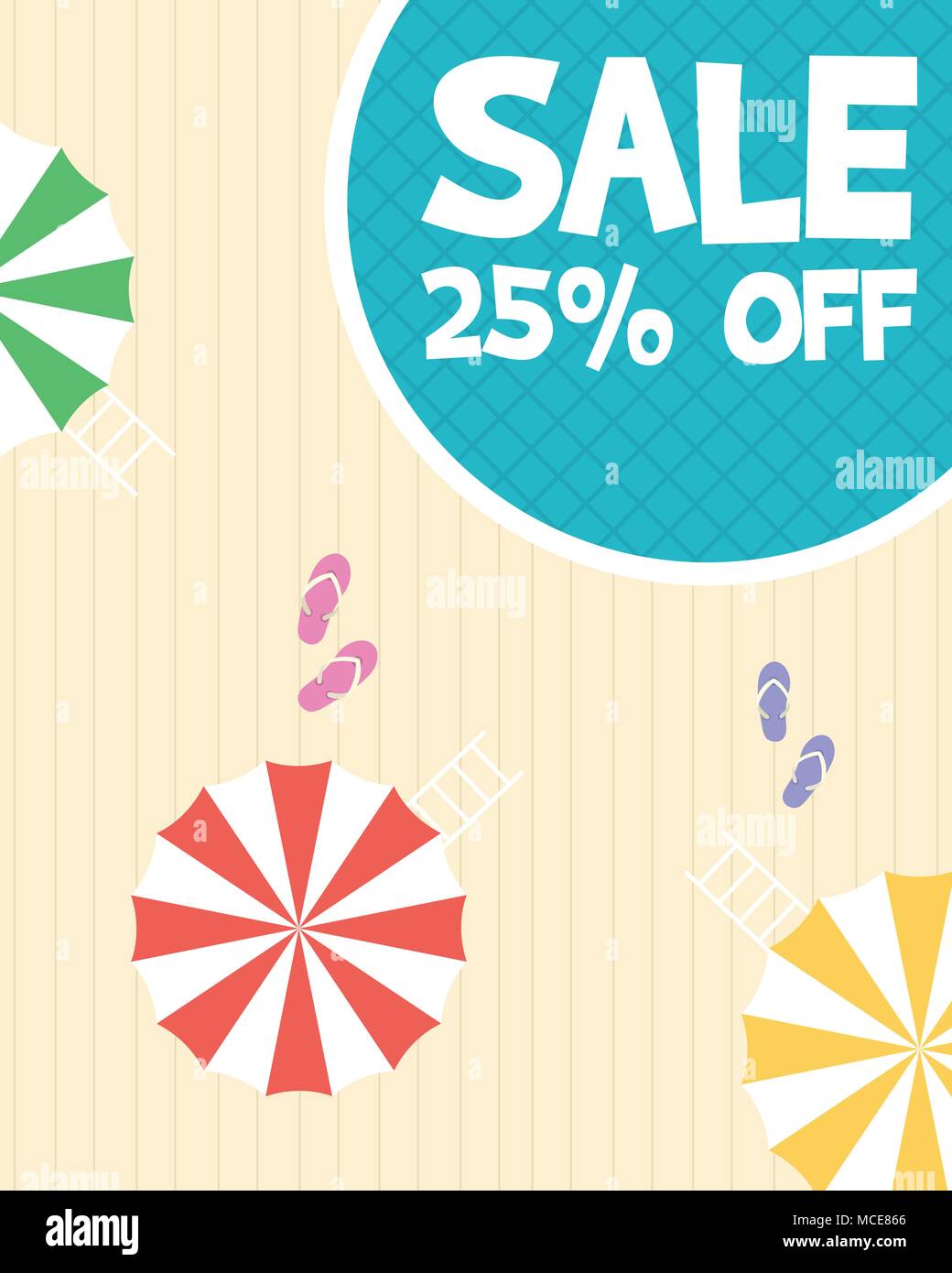 Summer holiday sale night party vector illustration Stock Vector Image ...