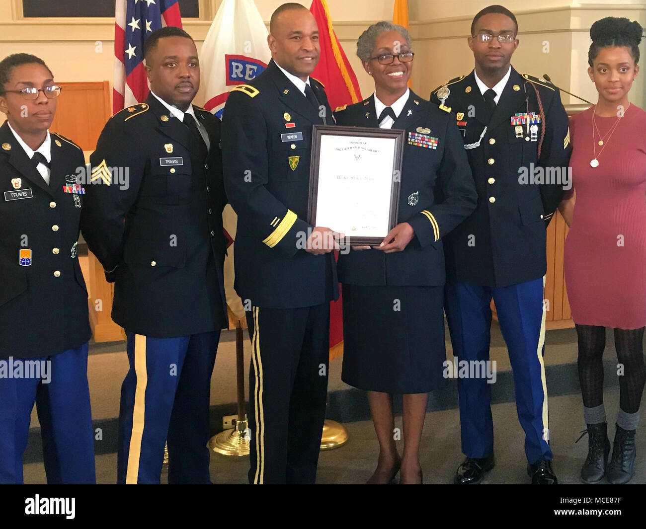 (Center left) Brig. Gen. Kevin Vereen, U.S. Army Recruiting Command Operations deputy commanding ...