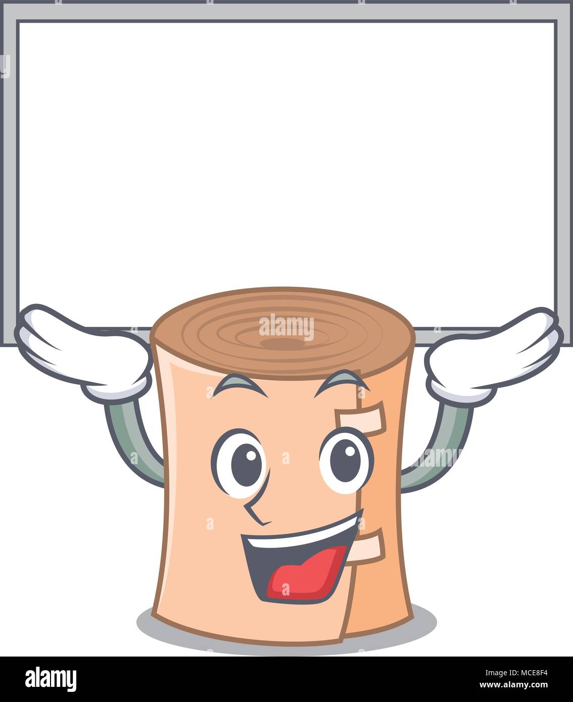 Up board medical gauze character cartoon vector illustration Stock ...