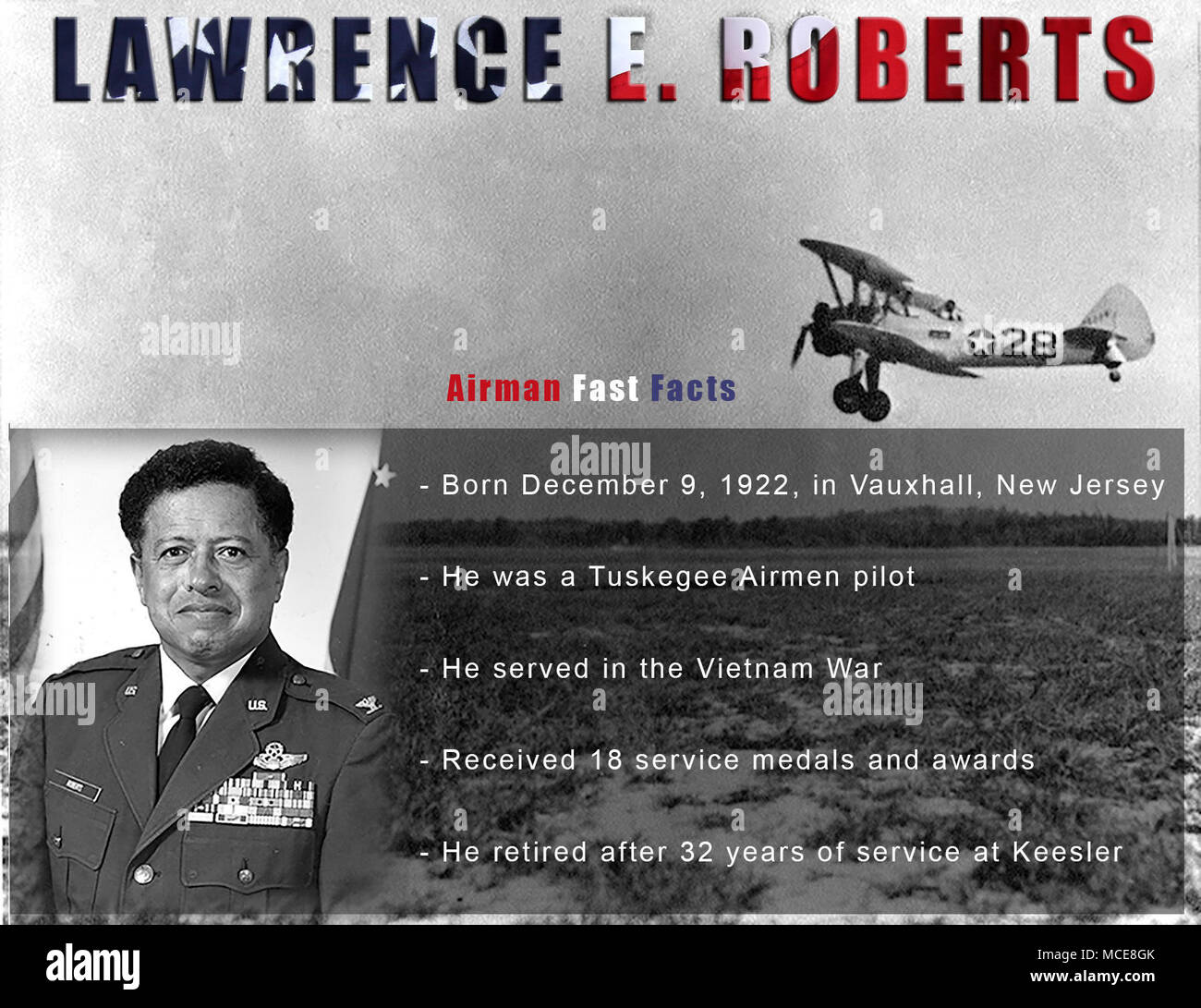 Graphic of Col. Lawrence E. Roberts for African American History Month ...