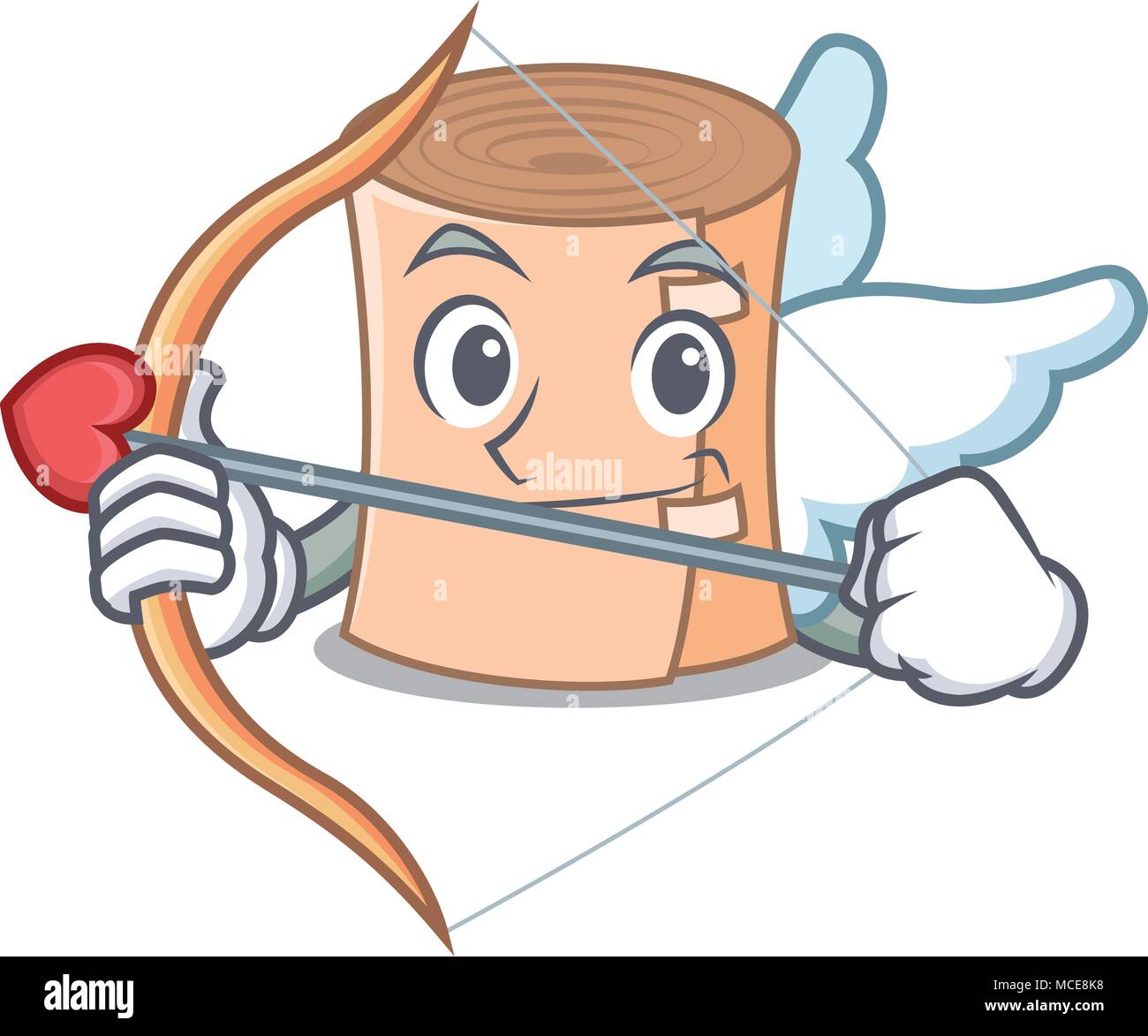 Cupid medical gauze character cartoon vector illustration Stock Vector ...