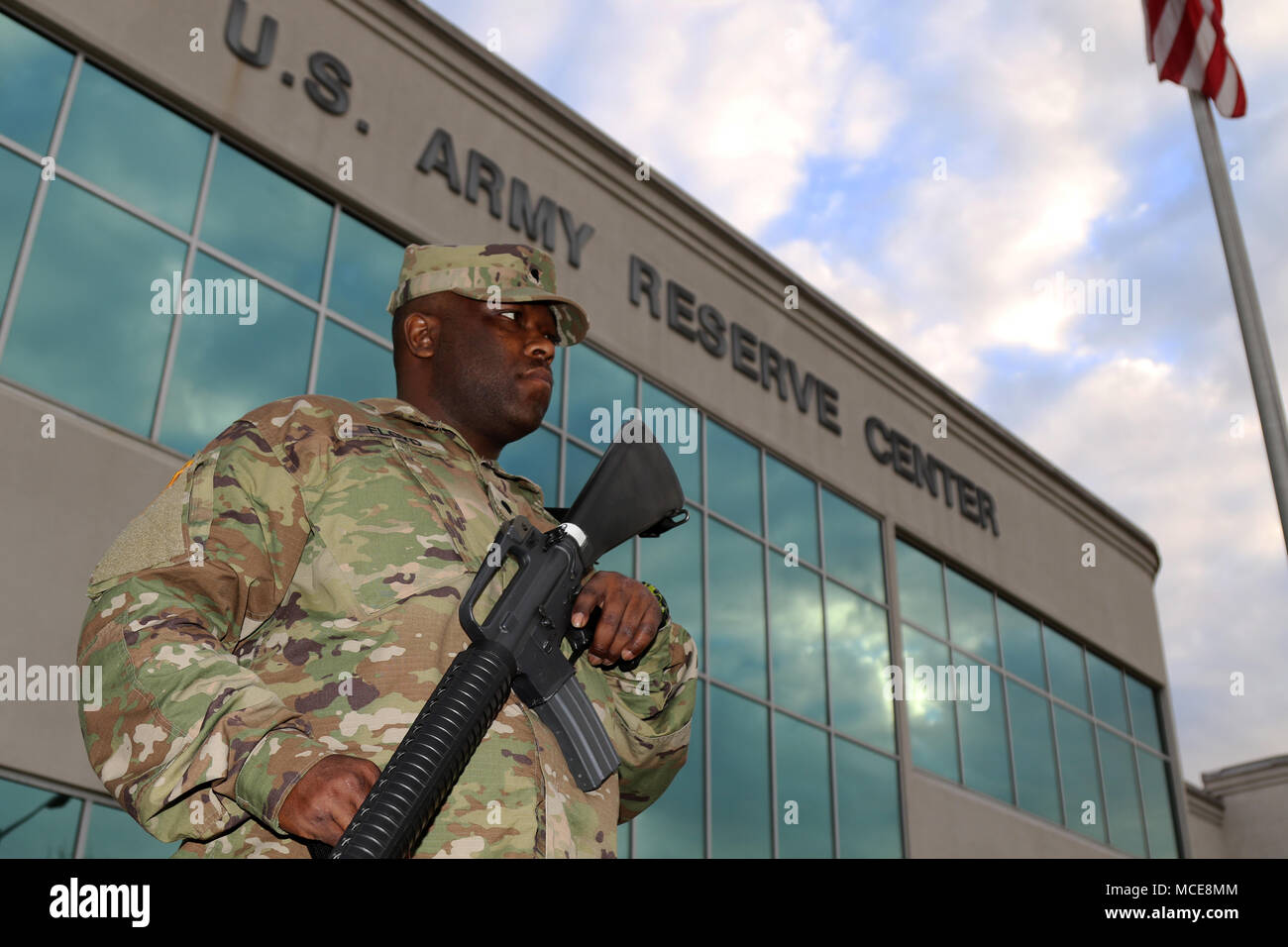 U.S. Army Spc. Zachary Floyd of Warner Robins, Ga., a force protection ...