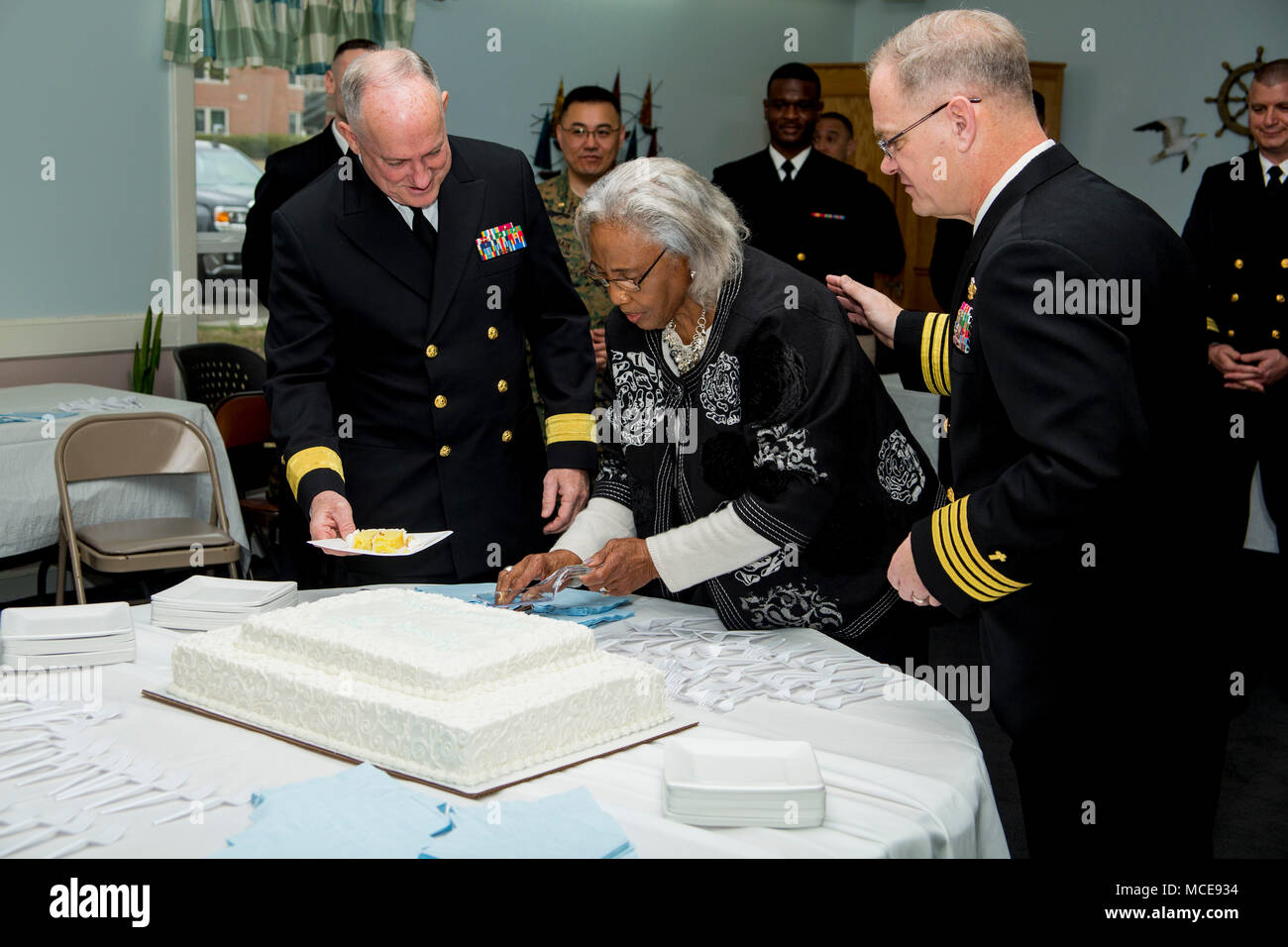 From left, Rear Adm. Brent W. Scott, chaplain of the Marine Corps ...