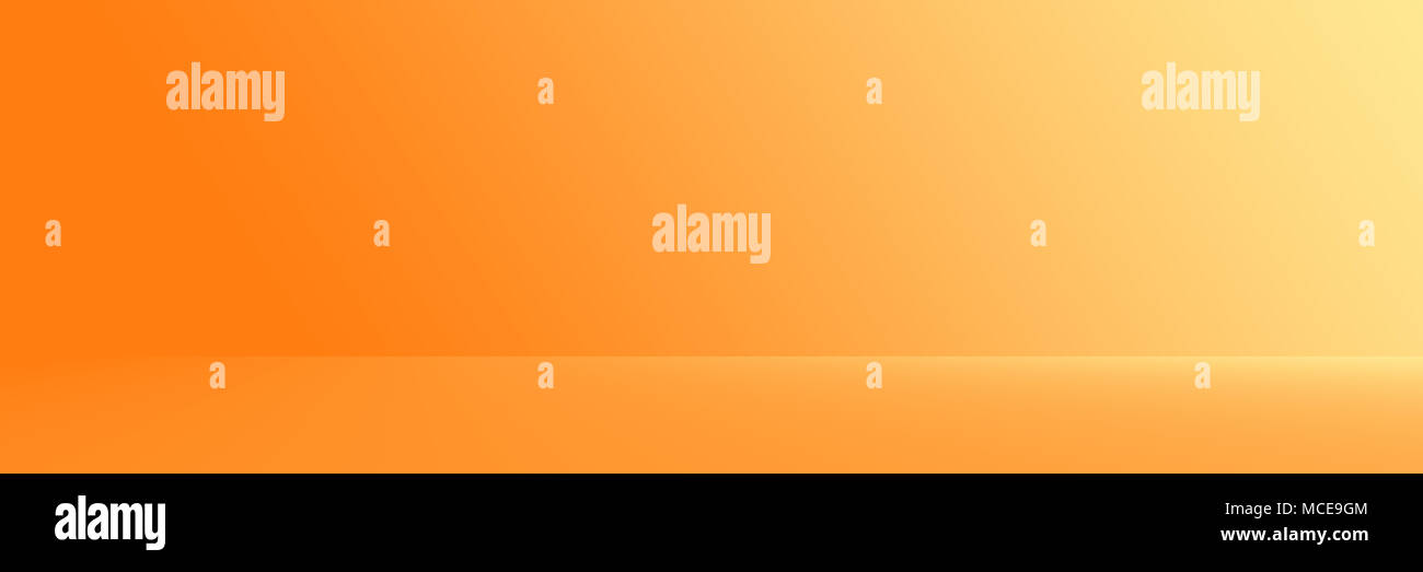 Studio Background - Abstract Bright luxury orange Gradient horizontal ...