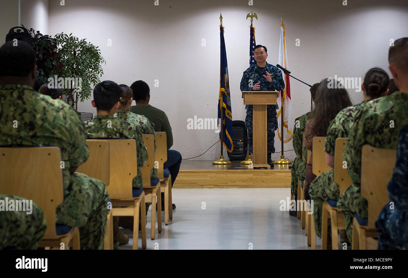 YOKOSUKA, Japan (April 10, 2018) – Capt. Jeffrey Kim, Commander, Fleet ...