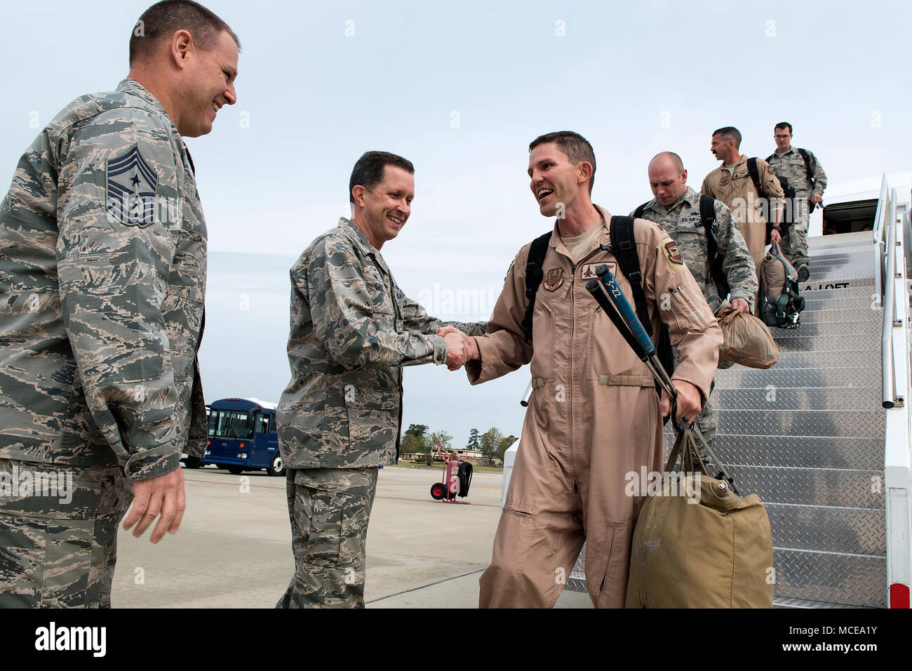 Col. Christopher Sage, 4th Fighter Wing commander, and Chief Master Sgt ...