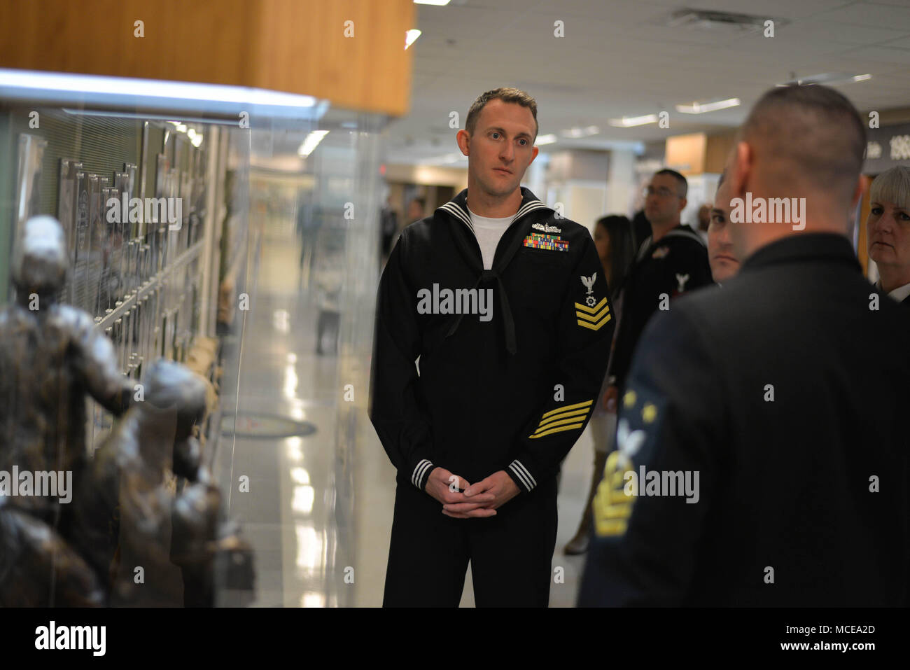 ARLINGTON, Va. (April 9, 2018) Engineman 1st Class Brandon Lovell, a ...