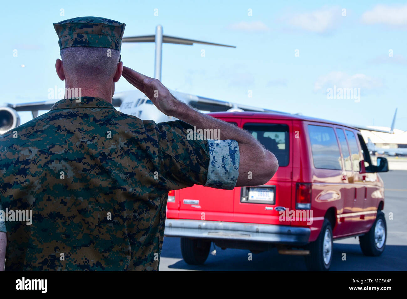 U.S. Marine Corps Master Sgt. James Woolford, a member of the Defense ...