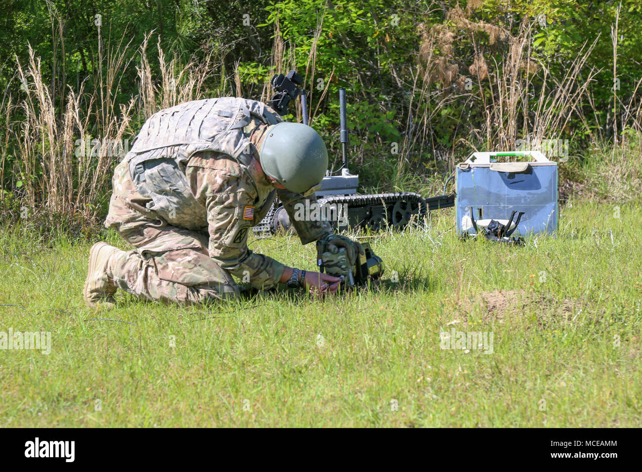 U.S. Army Staff Sgt. Thomas Clark, assigned to the 663d Ordnance ...