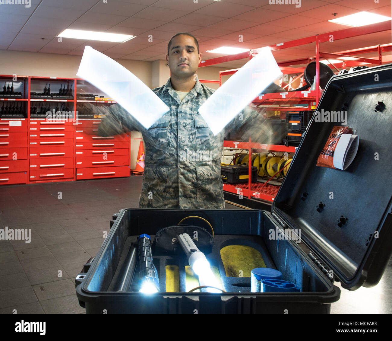 U.S. Air Force Staff. Sgt. Gilbert Rodriguez from the 660th Aircraft ...