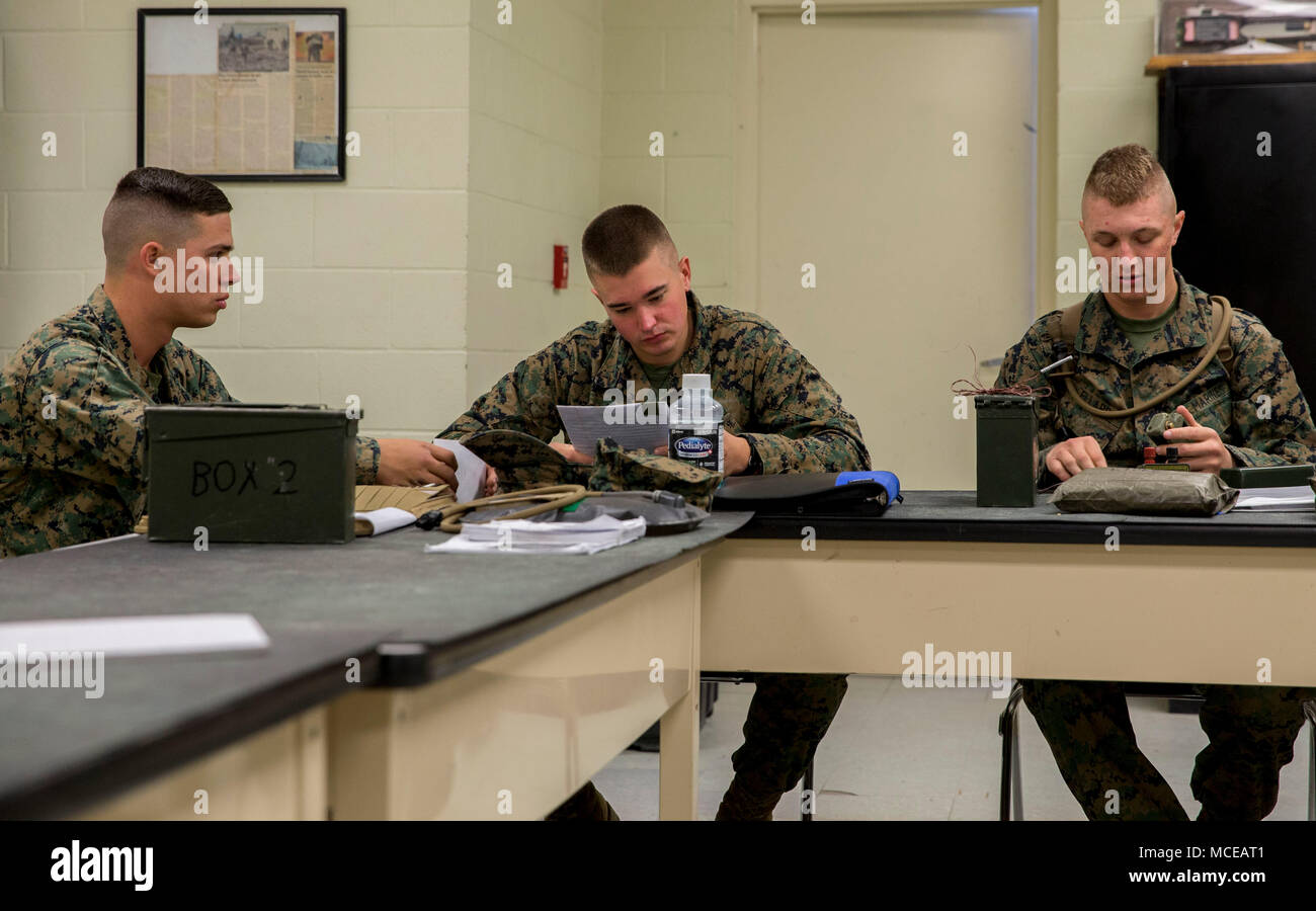 From left, Pfc. Jayson Andreadakis, Pfc. Nicholas Demko, and Pvt ...