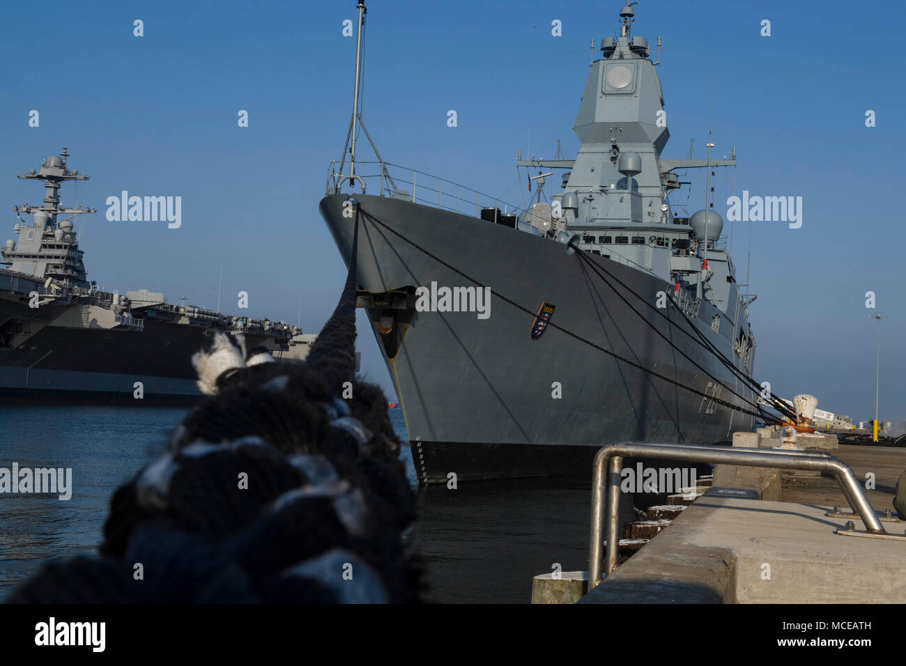 [180411-N-CF105-018] NORFOLK, Va. (April 11, 2018) The Sachsen-class ...