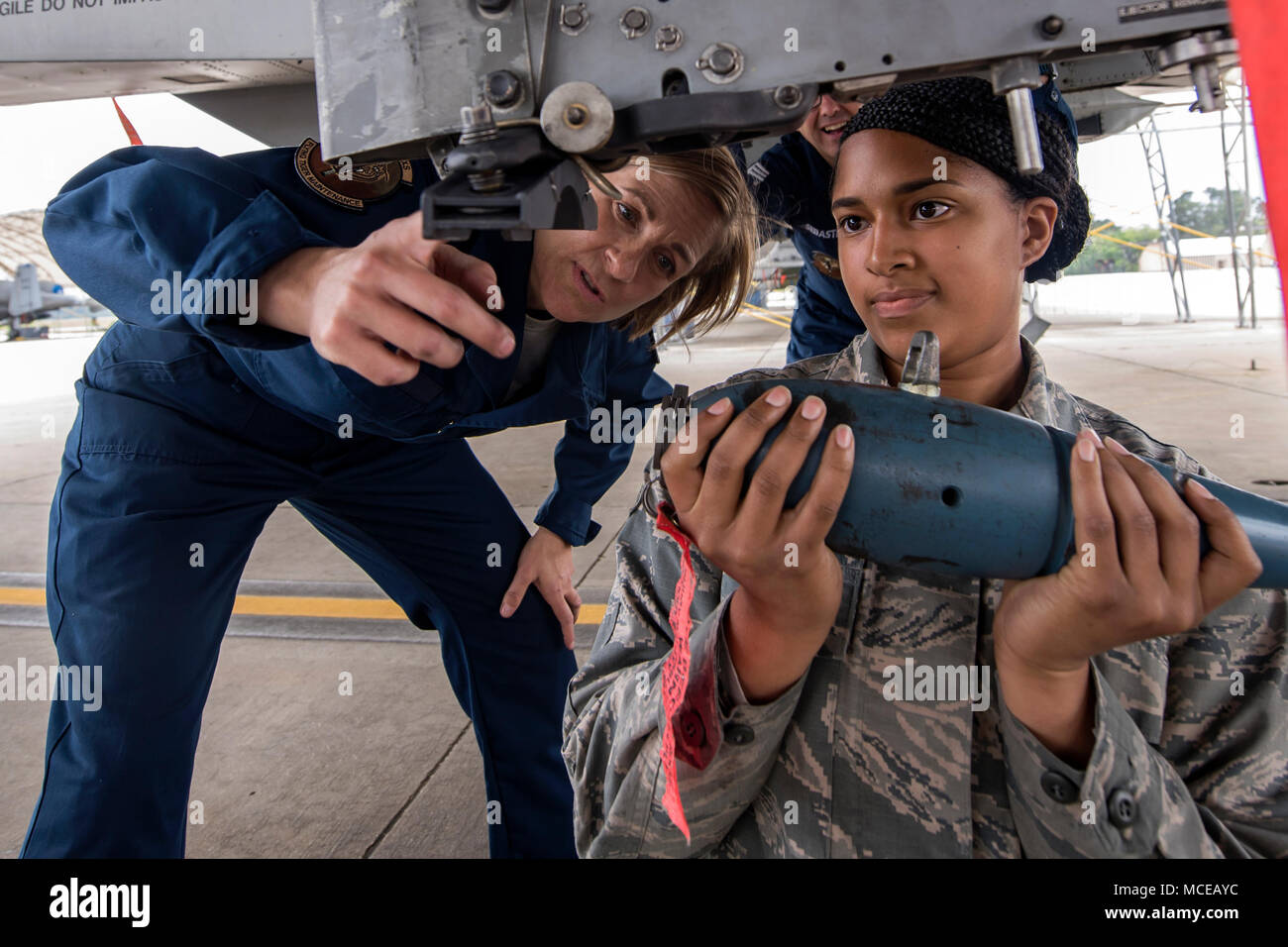 Col. Jennifer Short, left, 23d Wing commander, and Airman 1st Class ...