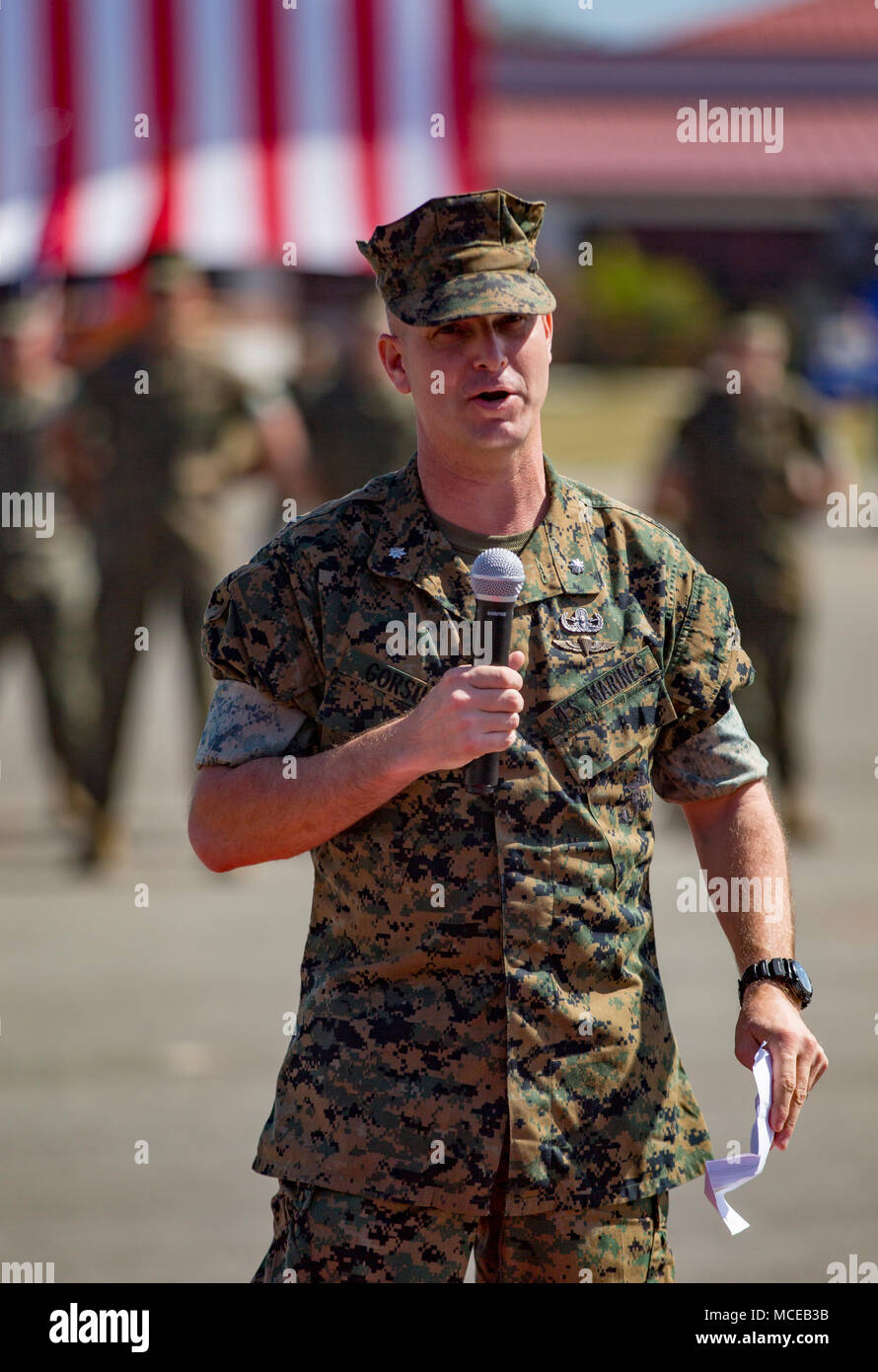 Lt. Col. William Gorsuch, commanding officer of I Marine Expeditionary ...