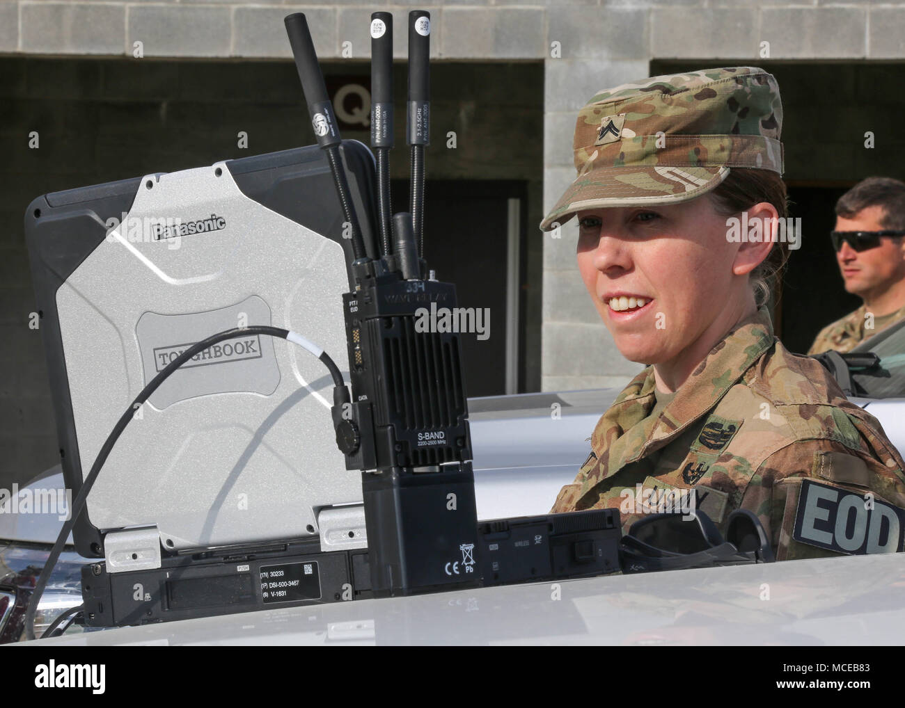 U.S. Army Cpl. Rebecca Mattocks, 663D Ordnance Company EOD, 242D Ordnance Battalion EOD ...