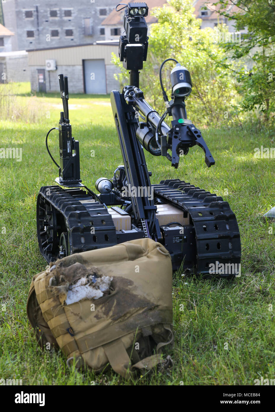 TALON robot, operated by U.S. Army Cpl. Rebecca Mattocks, 663D Ordnance ...