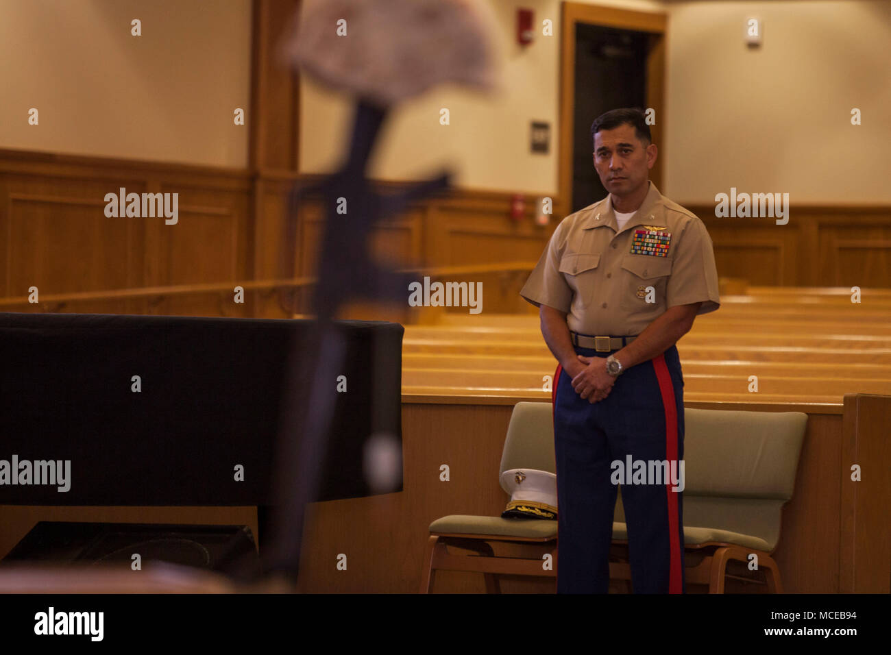 U.S. Marine Corps Col. Raul Lianez, commanding officer of Marine Corps ...