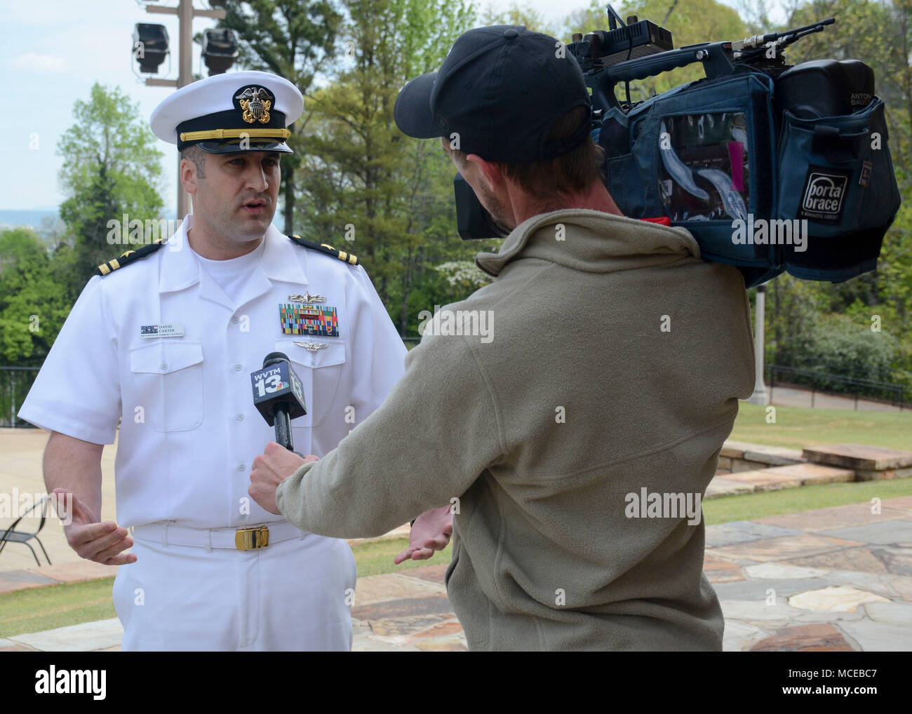 BIRMINGHAM, Ala. (April 9, 2018) Lt. David Carter, Navy Week Birmingham ...