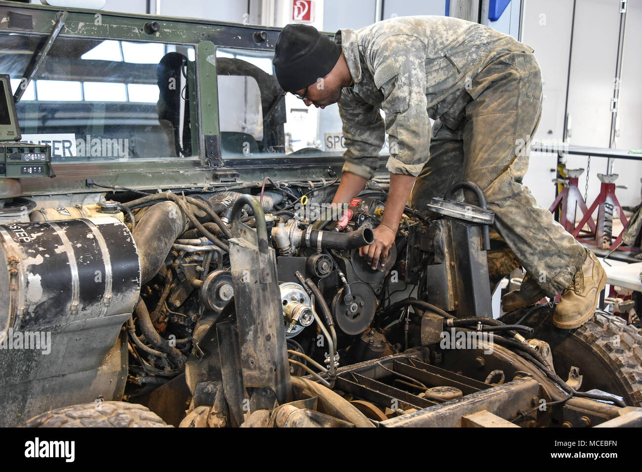 Army motor pool hi-res stock photography and images - Alamy