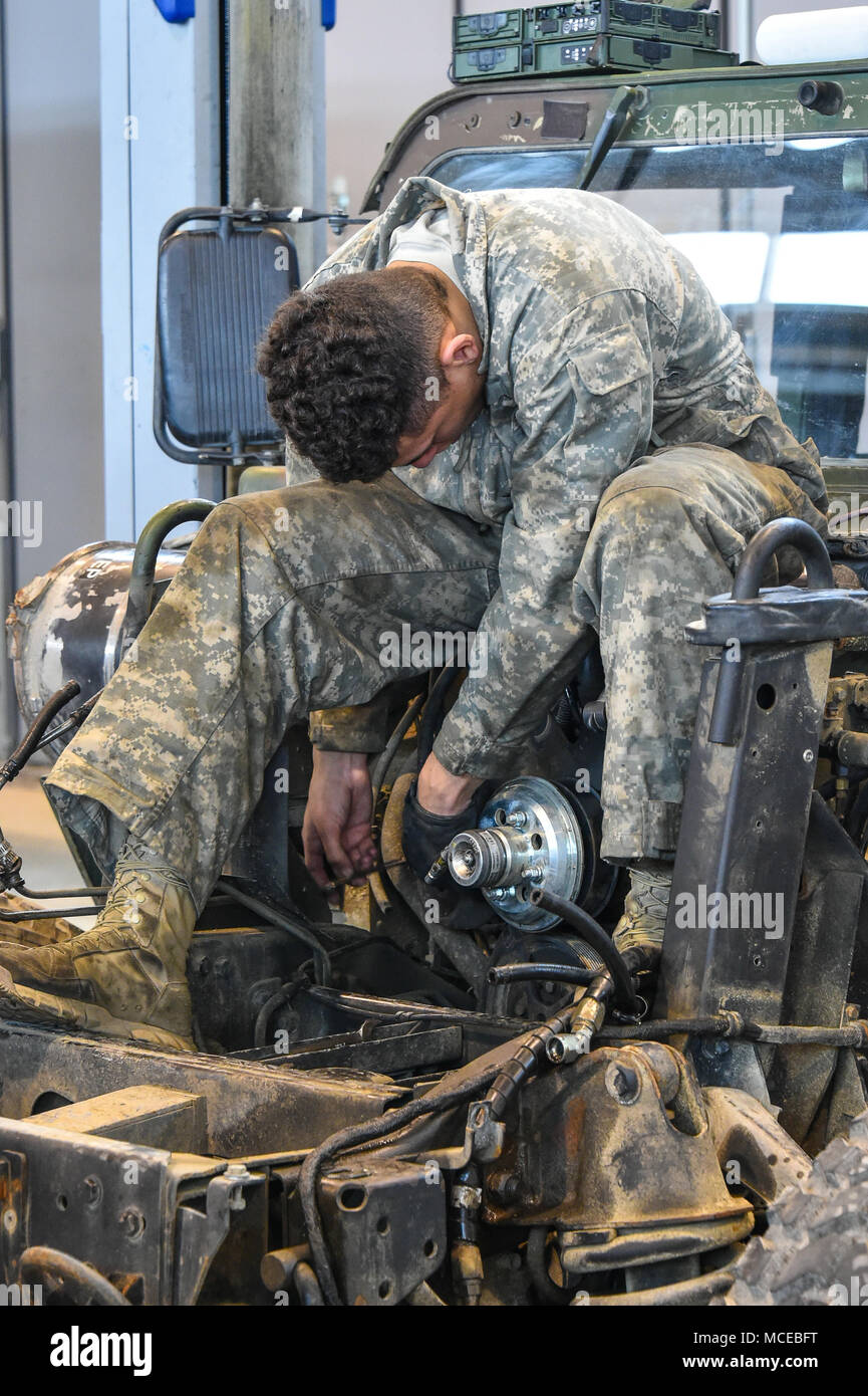 U.S. Army Pfc. Rafael Cruz with Fury Battery, 4th Battalion, 319th ...