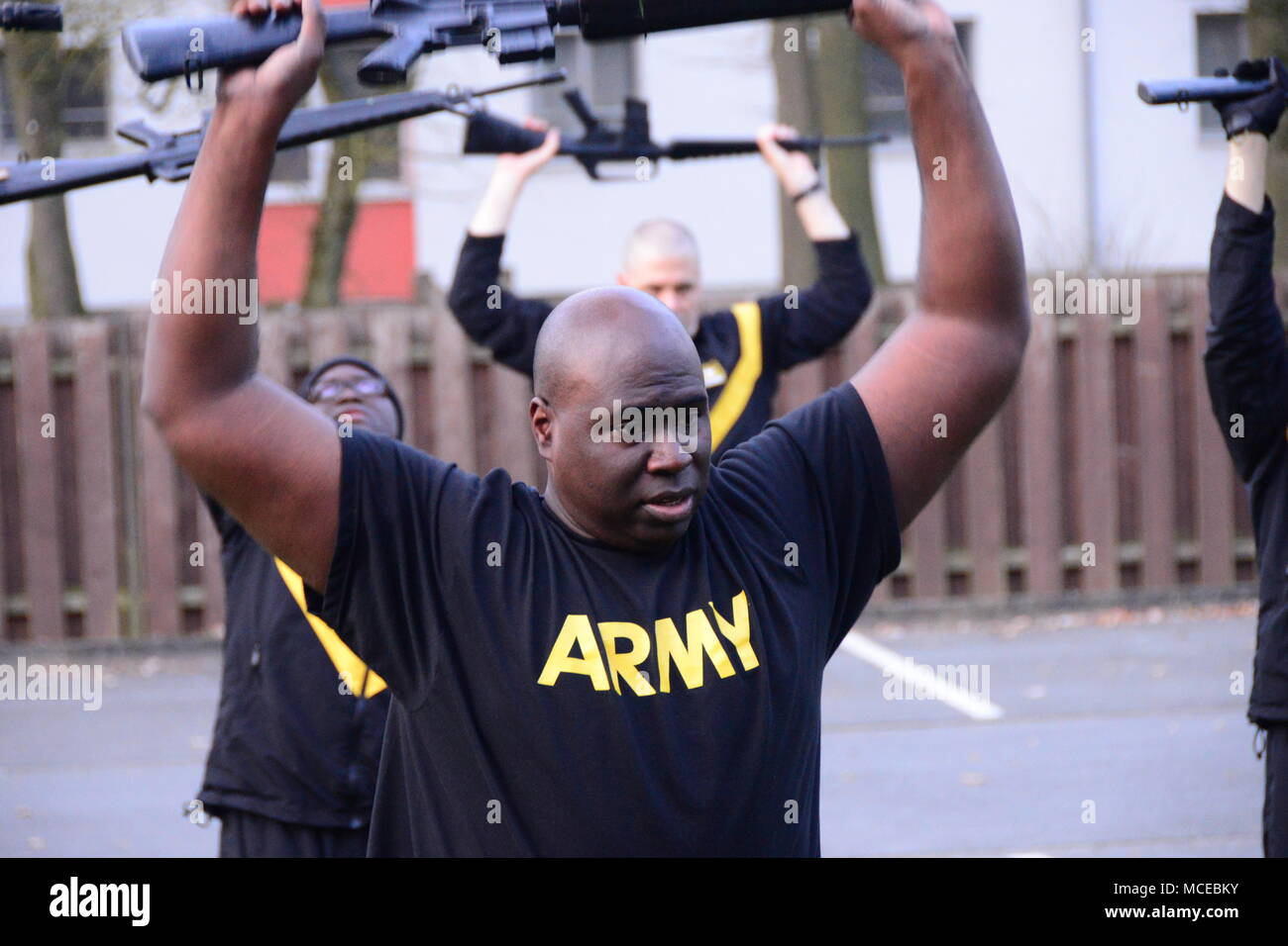 Soldiers from the 678th Air Defense Artillery (ADA) Brigade, South ...