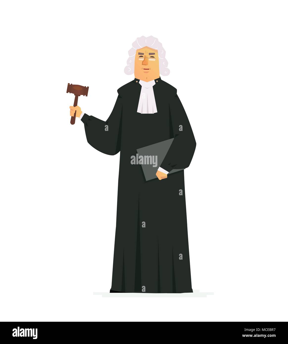 Judge - modern vector cartoon people characters illustration Stock ...