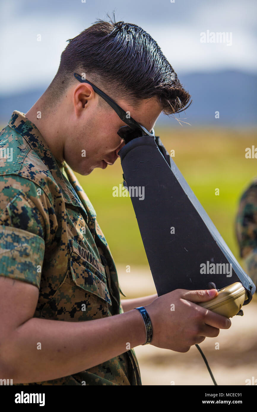 U.S. Marine Corps Lance Cpl. Stefan Kovacs, an Intelligence Specialist ...